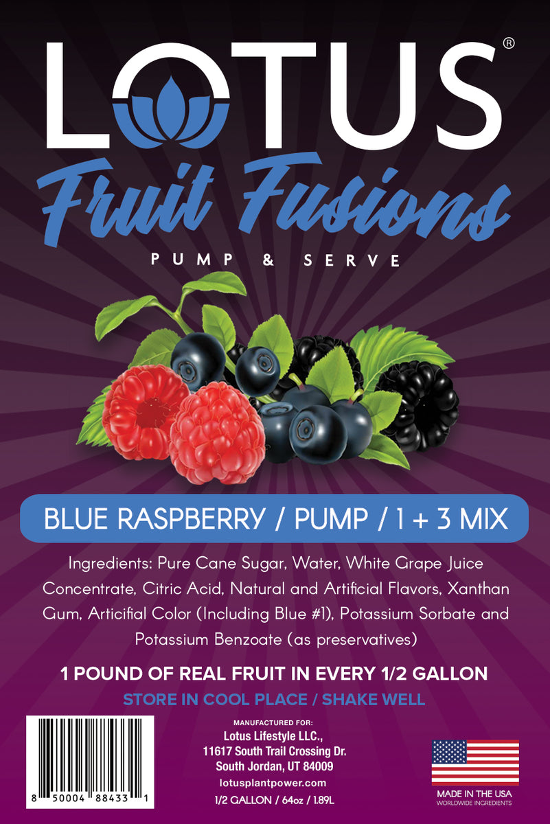 Blue Raspberry Lotus Fruit Fusion Concentrate – Lotus Plant Power