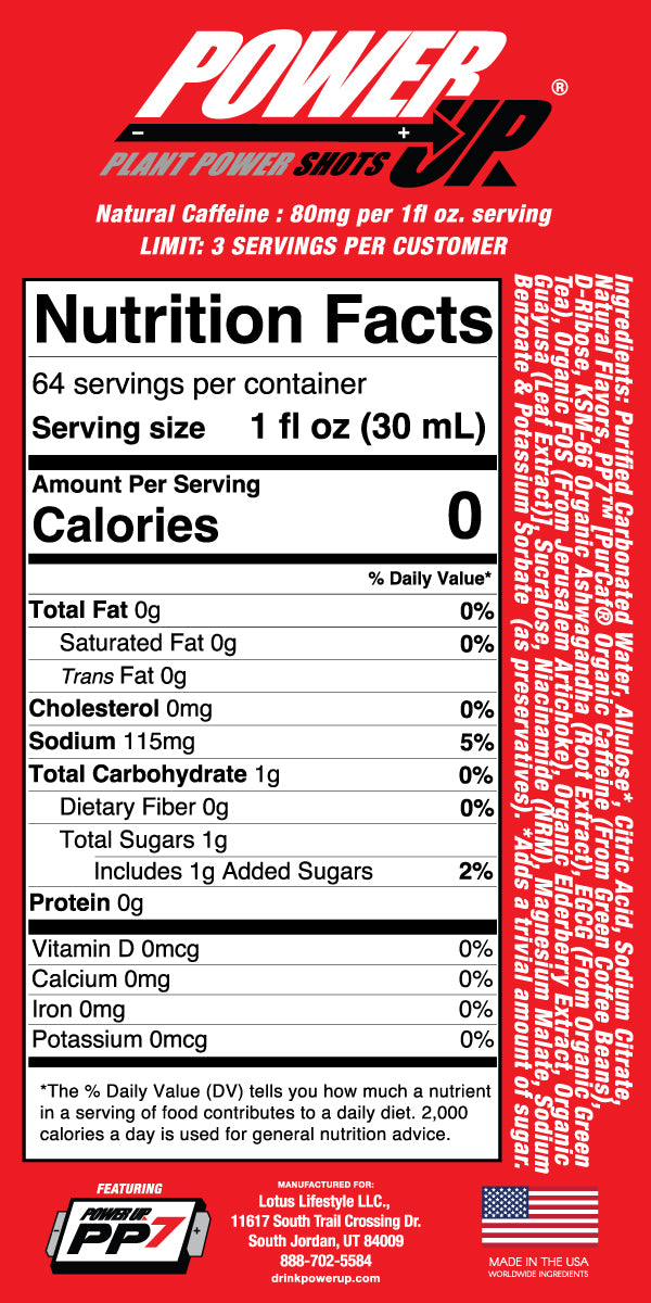 Power Up® (Energy Shot) – Lotus Plant Power