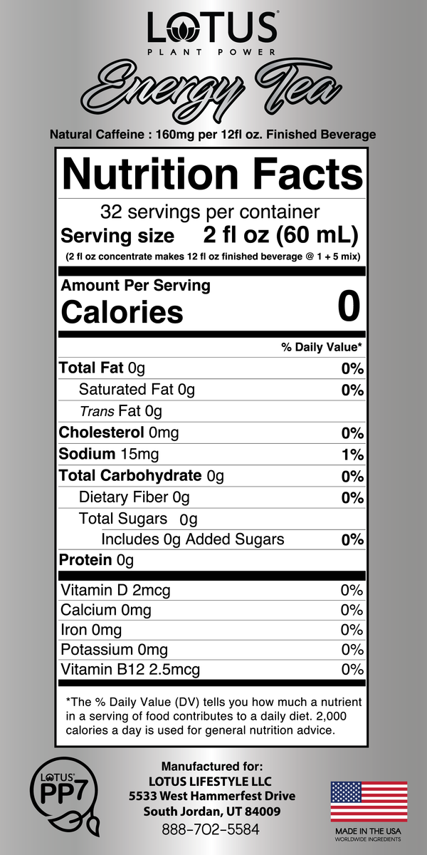 Lotus Energy Tea Concentrate (Unsweetened) – Lotus Plant Power